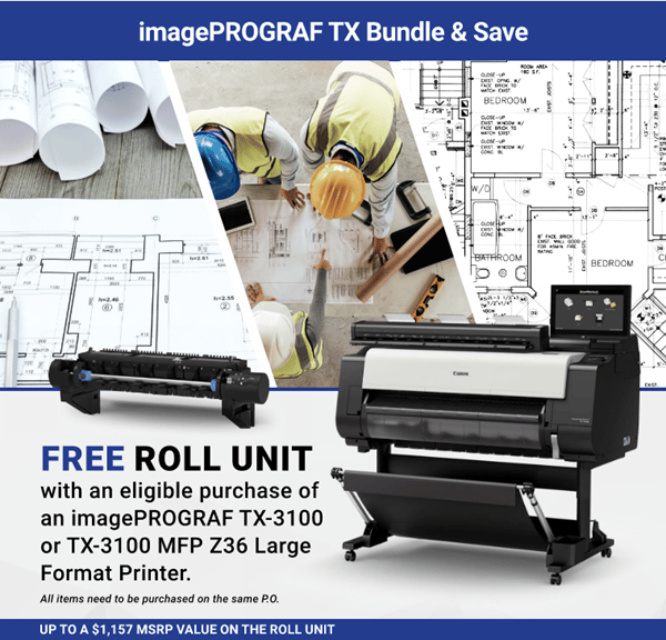 Canon Plotter Promotions - Upgrade and Save